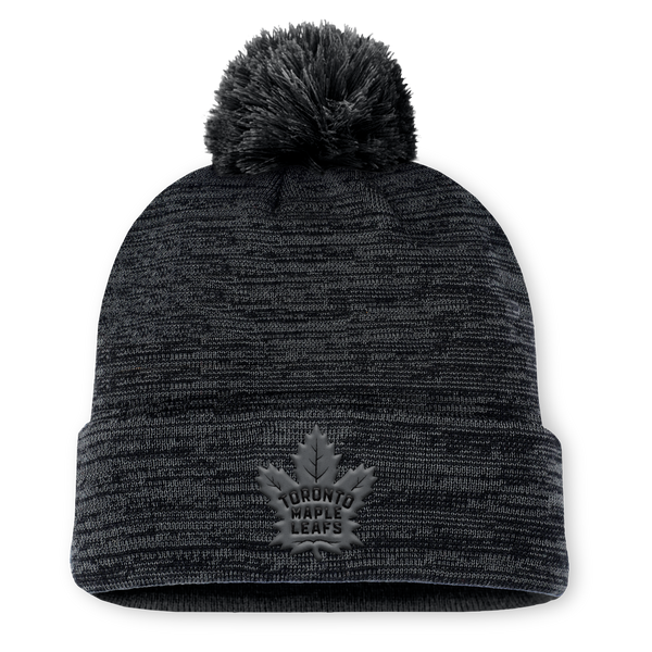 2025 Authentic Pro Road Cuffed Pom Knit Toque - BLACK – shop.realsports