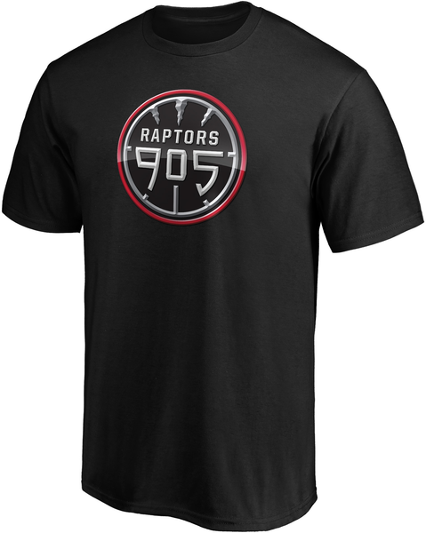 Raptors 905 Fanatics Men's Logo Tee - Black – shop.realsports