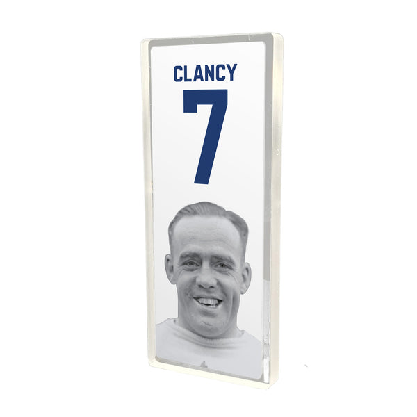Plexi Glass Retired Number Banner - CLANCY – shop.realsports